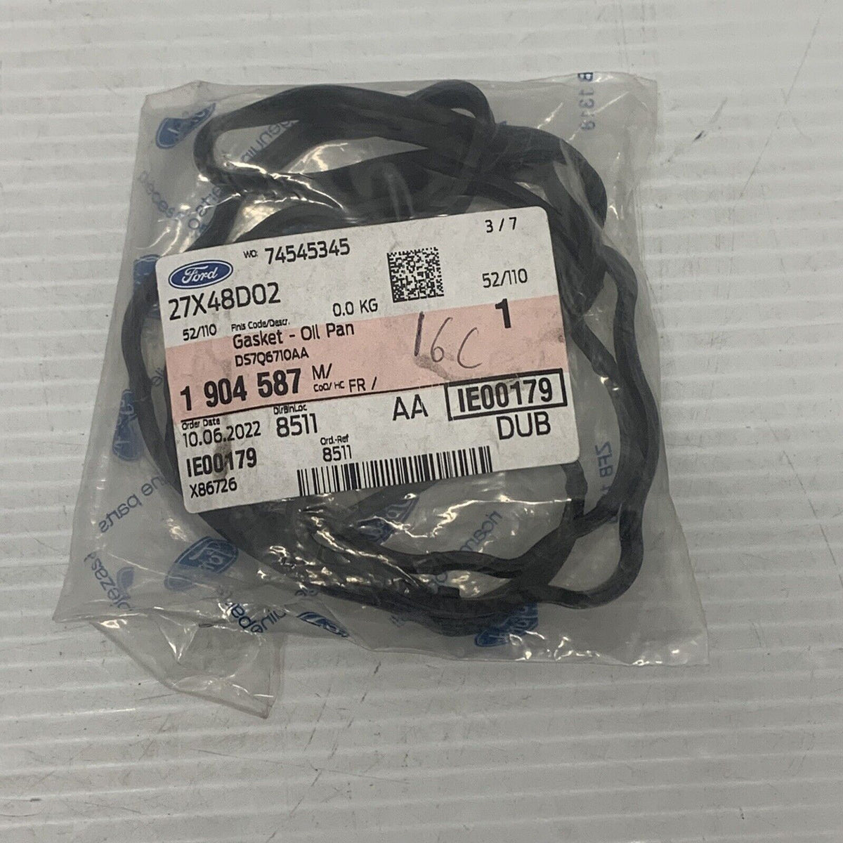 Genuine FORD EDGE MK2 Oil Pan Gasket 1904587 DS7Q-6710-AA – Genuine ...