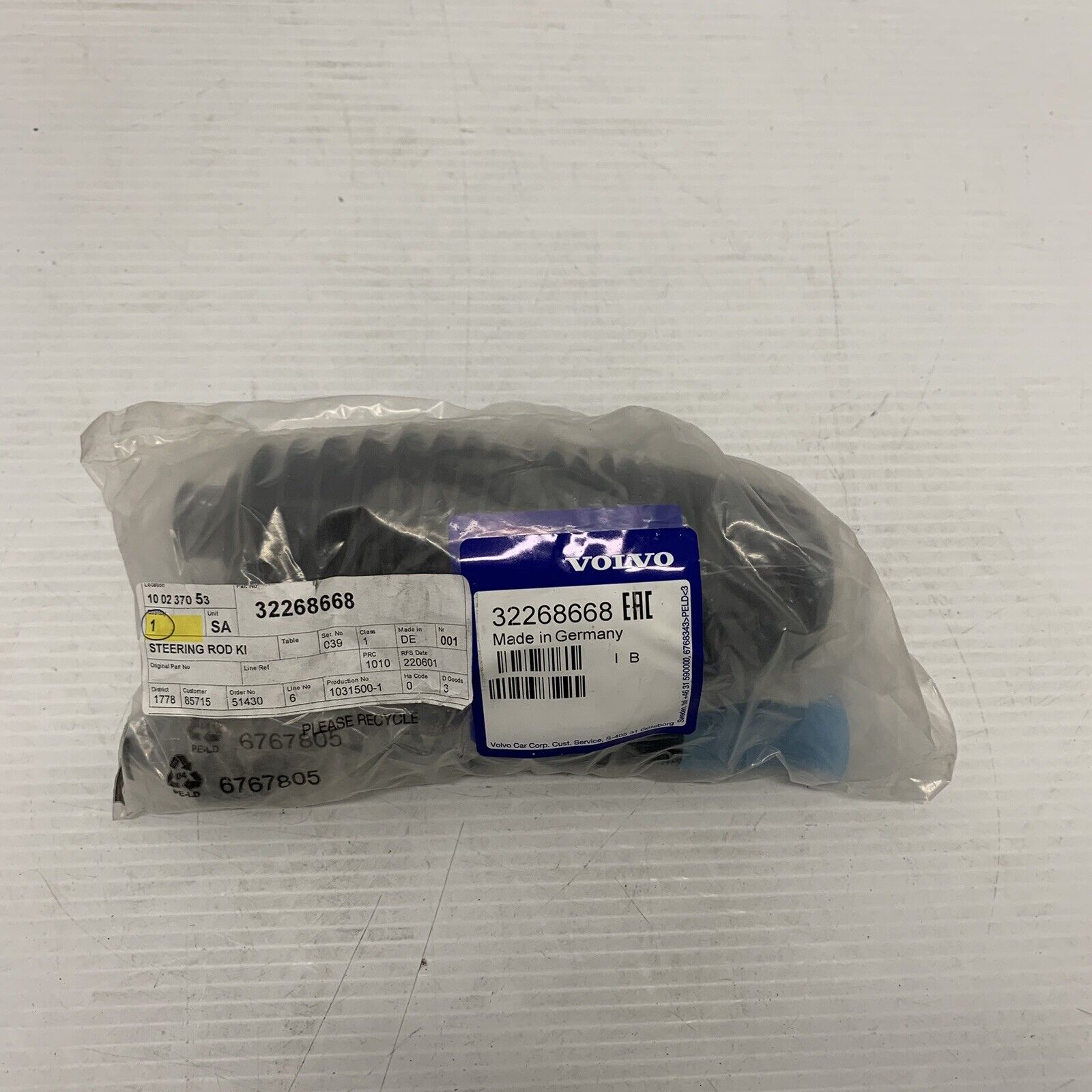 Genuine Volvo 32268668 STEERING ROD KIT – Genuine Parts Ltd