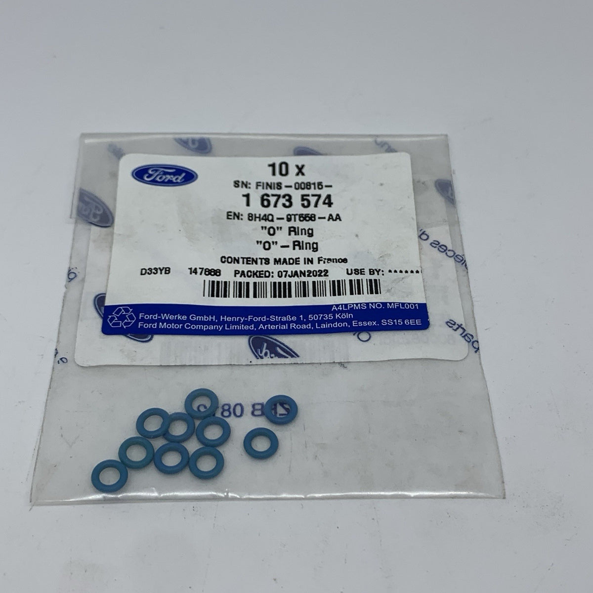 Genuine Ford Fuel Injector Leak Off Pipe O Ring 1673574 x10 – Genuine ...