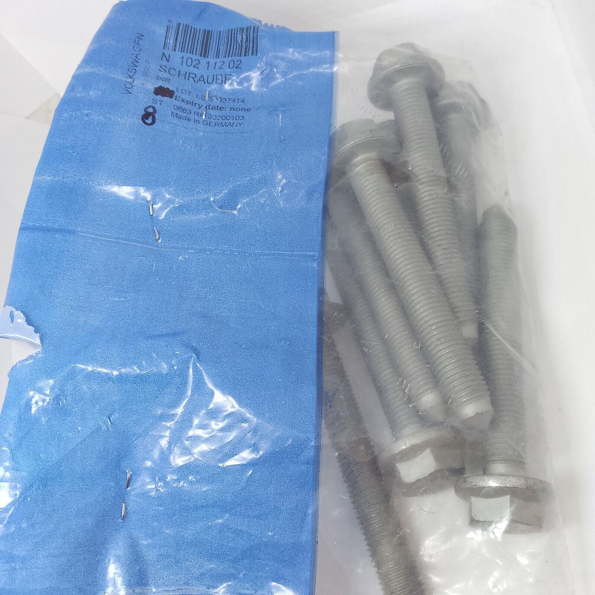 NEW Genuine VW Hex Collared Bolt X8 - N10211202 – Genuine Parts Ltd