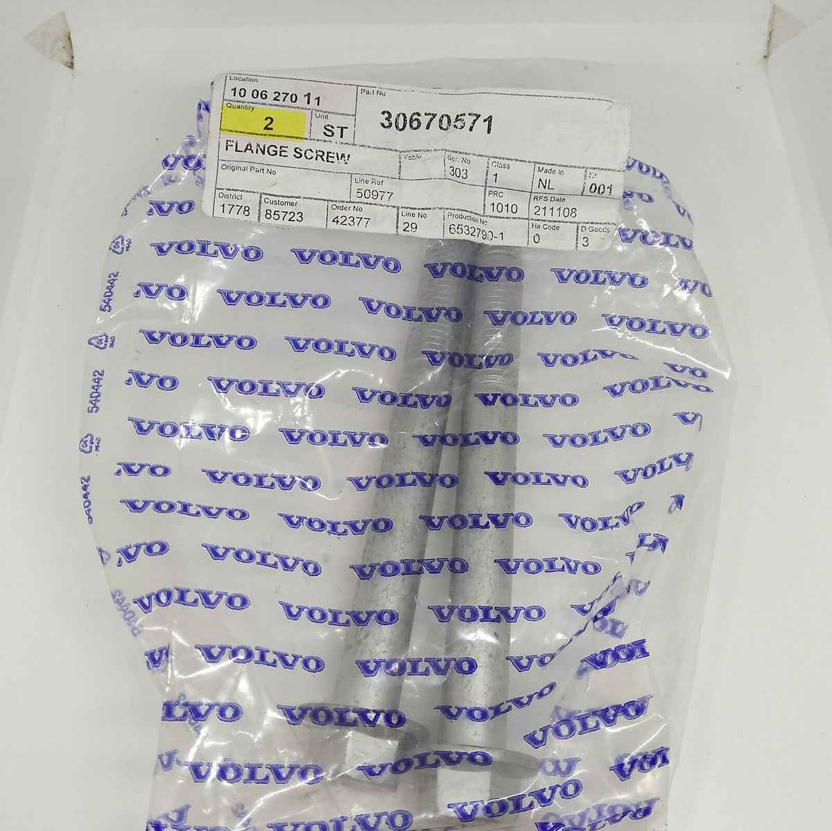 NEW GENUINE Volvo 30670571 FLANGE SCREW – Genuine Parts Ltd