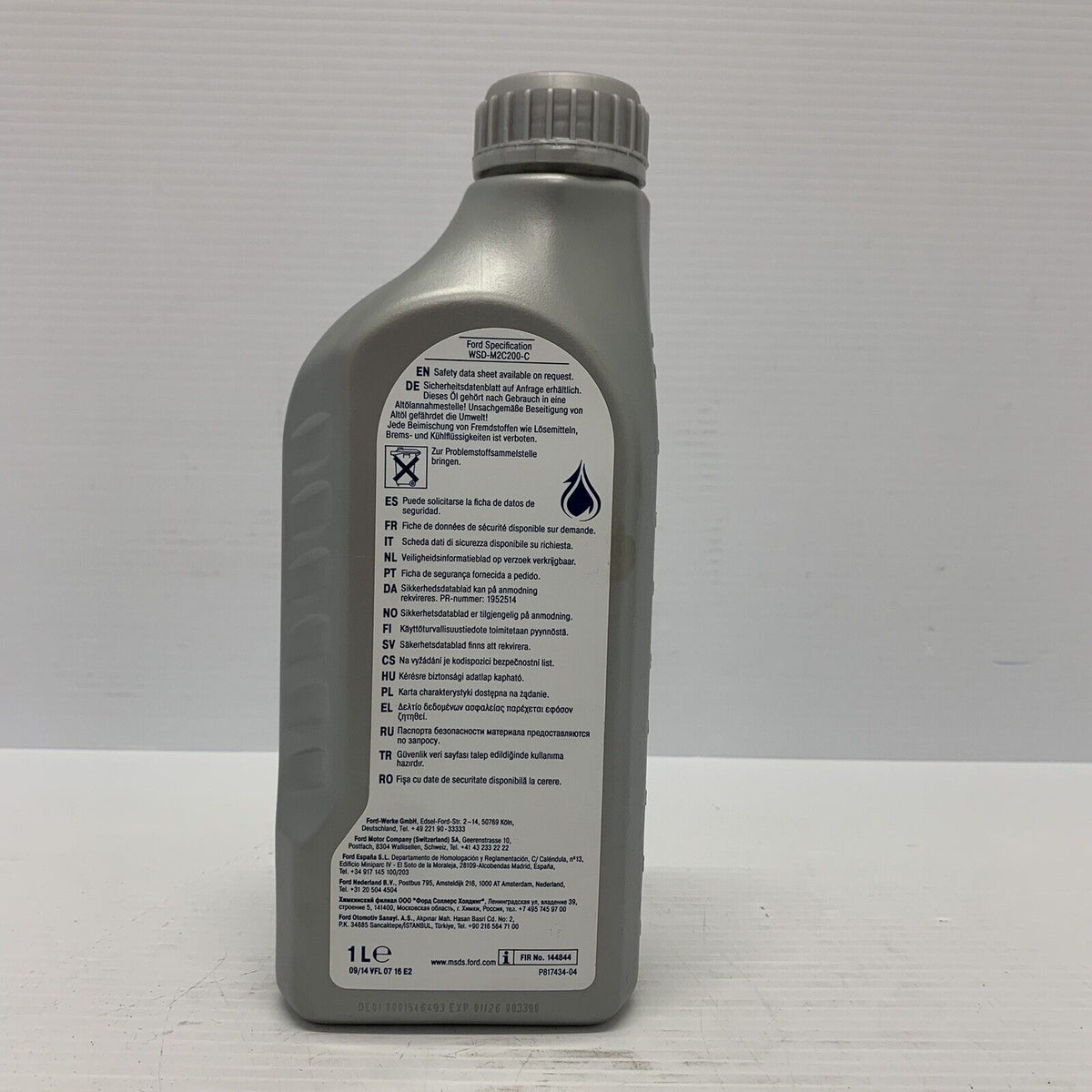 Genuine Ford 6 Speed 1L Transmission Oil Fluid 1790199 – Genuine Parts Ltd