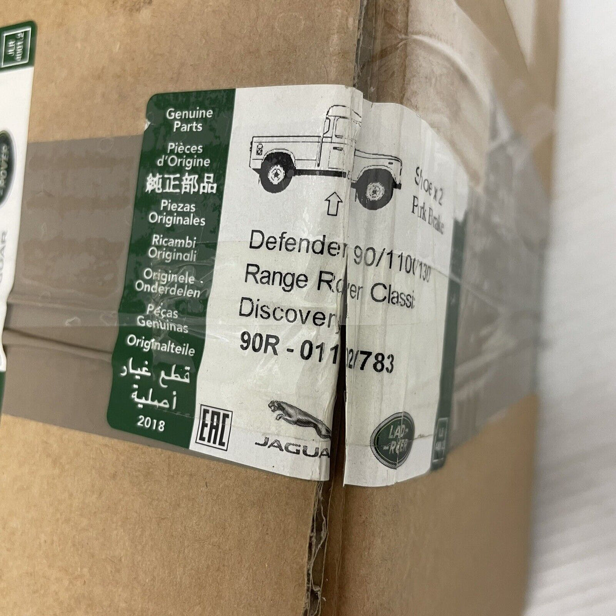 Genuine Land Rover Handbrake Shoes Disco 2 RR Classic RR P38 Defender ...