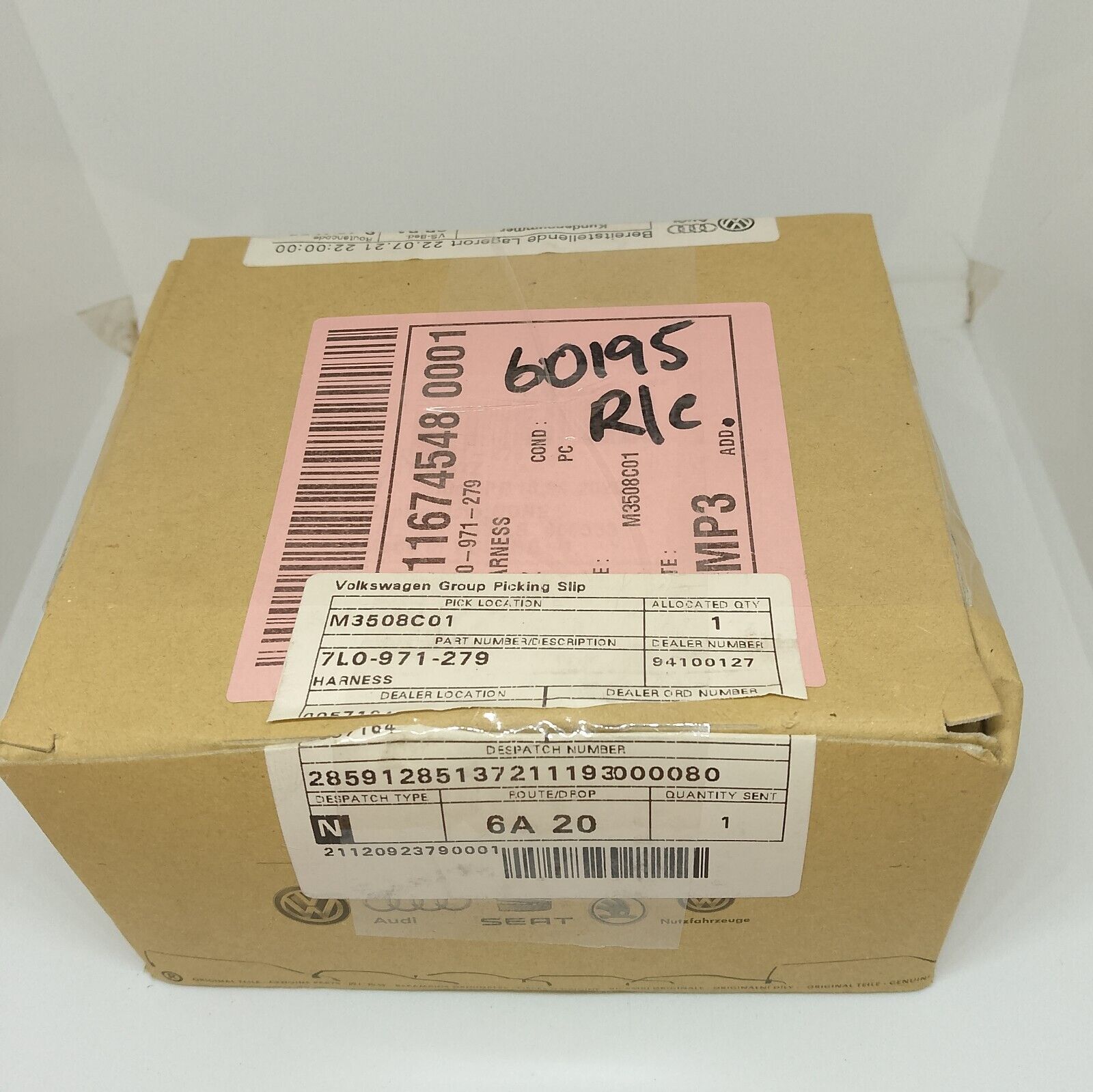 NEW GENUINE AUDI Wiring harness for anti-lock brakesystem -abs- 7L0971 ...