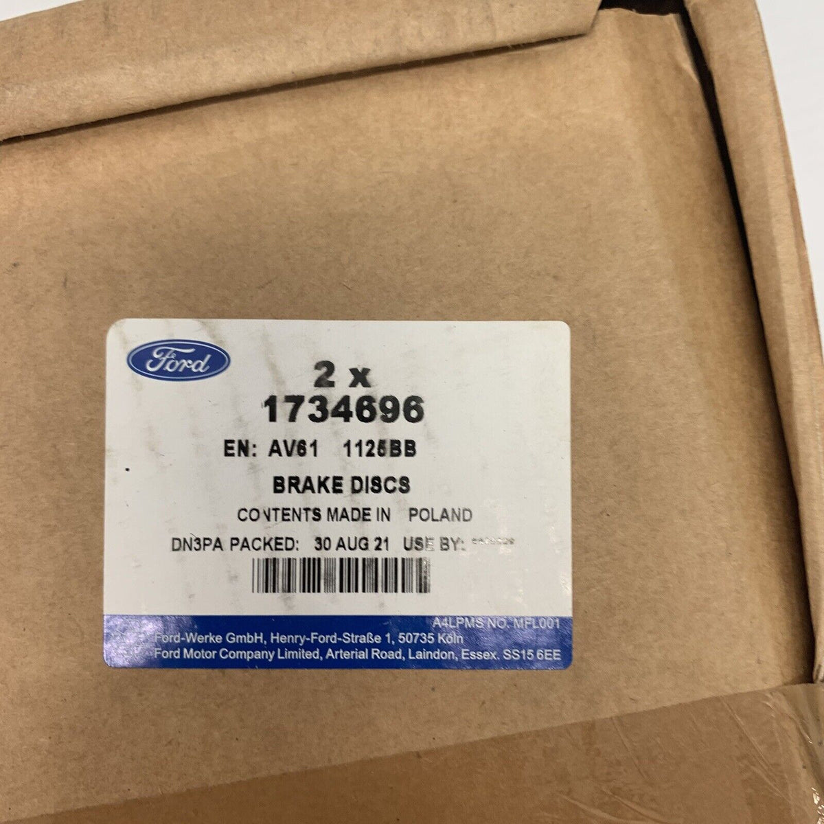 Genuine Ford Focus Mk2 C-Max Front Vented Brake Discs Set PAIR 280mm 1 ...