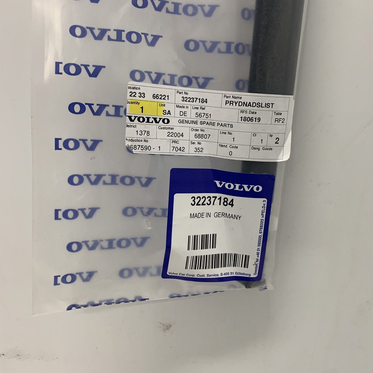 Genuine Volvo xc 90 Trim Moulding 32237184 – Genuine Parts Ltd