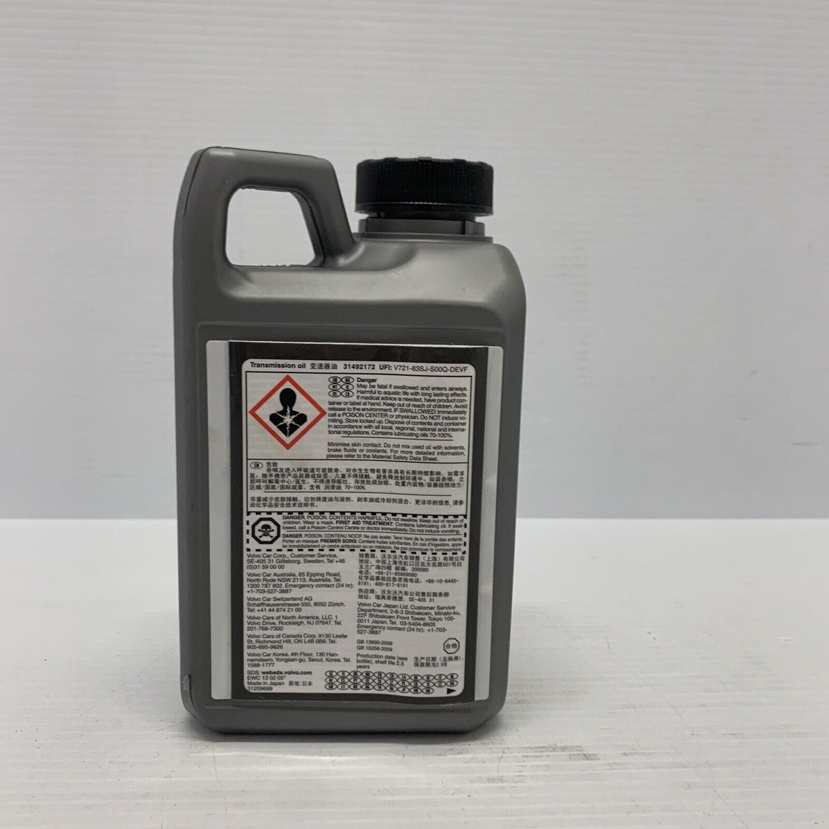 GENUINE VOLVO ATF AUTOMATIC GEARBOX TRANSMISSION OIL FLUID 1 LITRE 314 ...