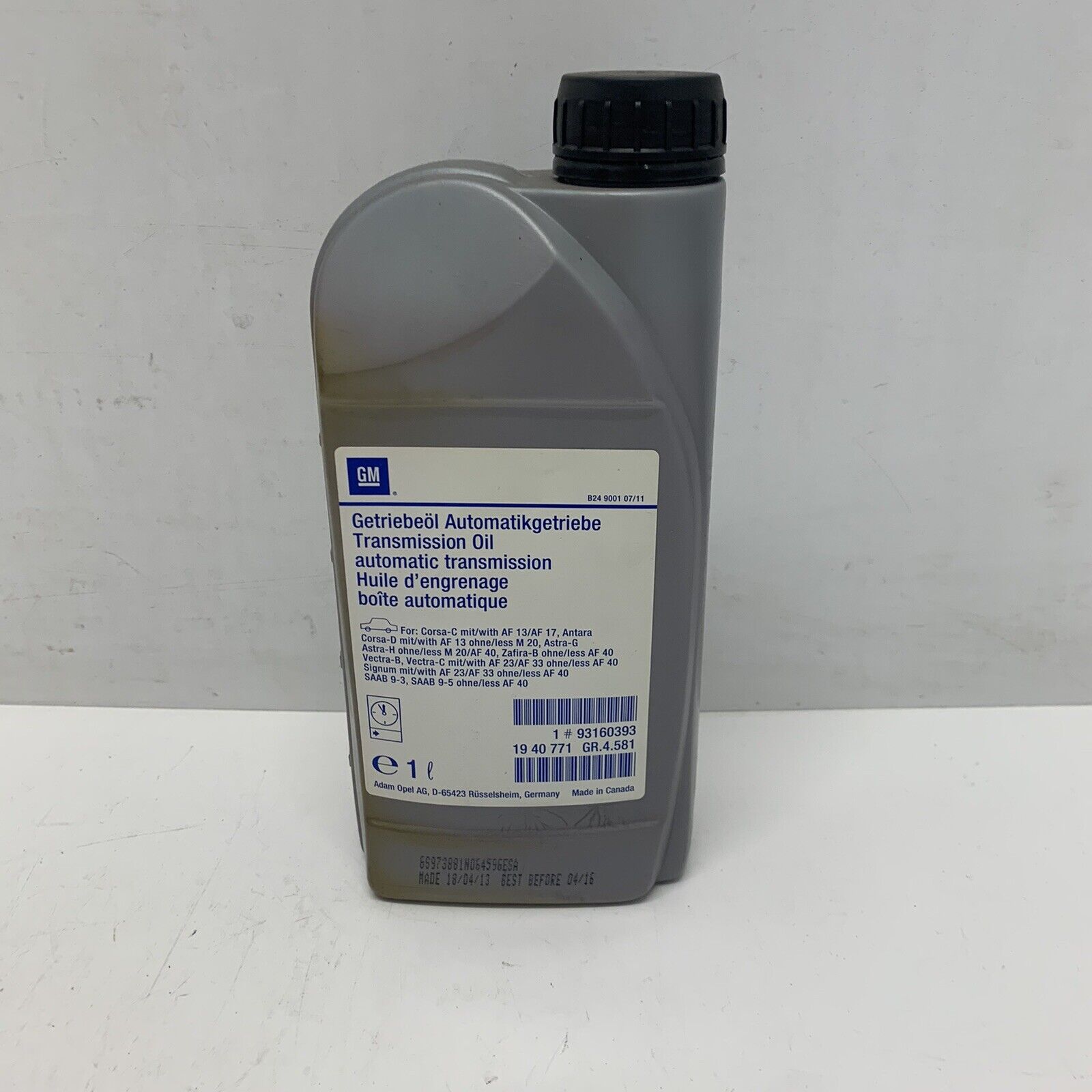 Genuine Vauxhall Transmission Oil 1940771 – Genuine Parts Ltd