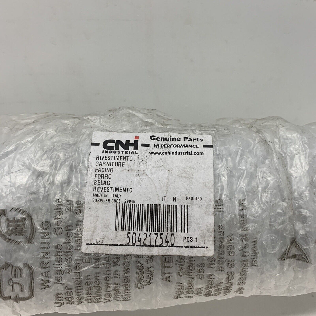 Genuine IVECO Facing 504217540 – Genuine Parts Ltd