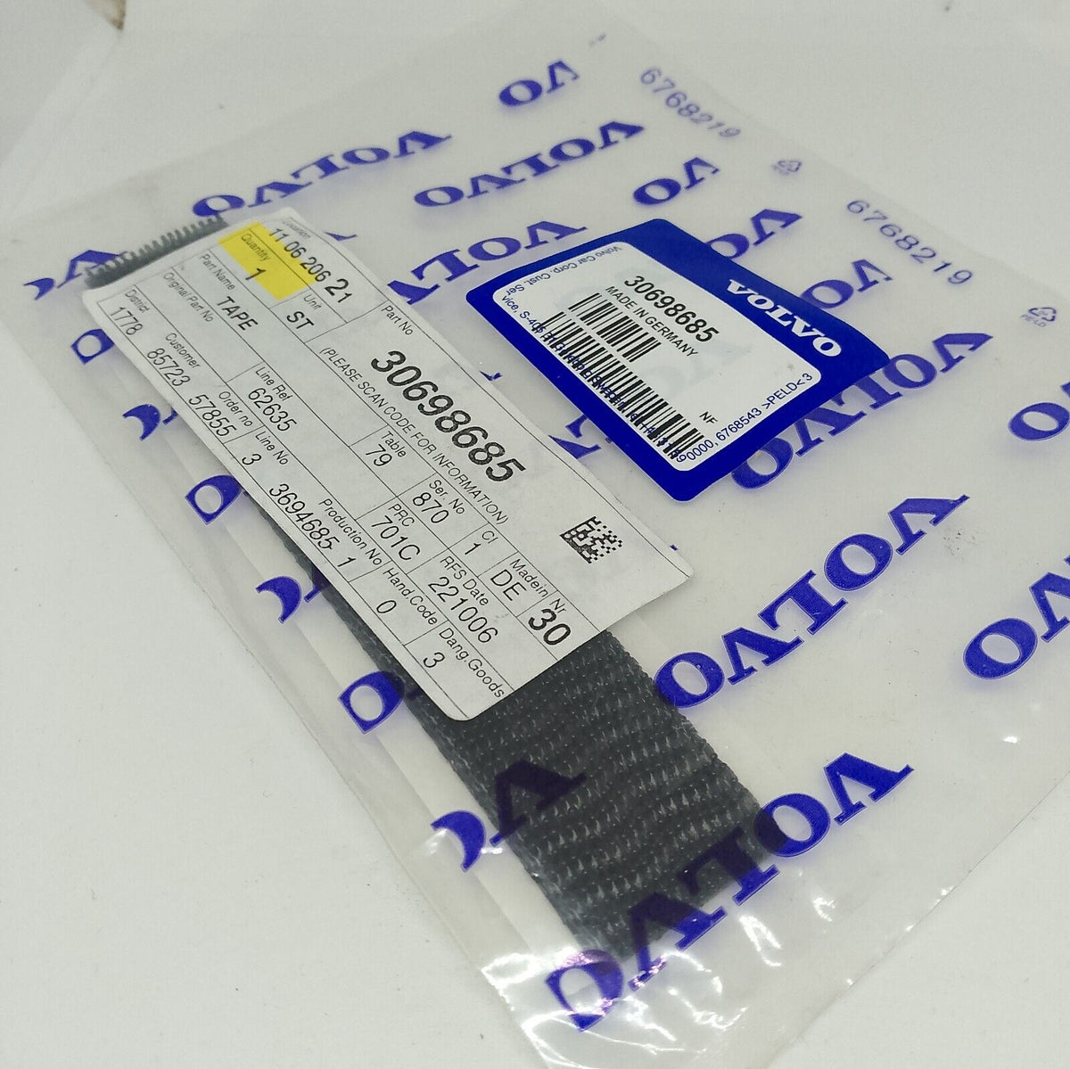 NEW GENUINE VOLVO V60 MK2 Tow Bar Tape Cable Harness 30698685 – Genuine ...