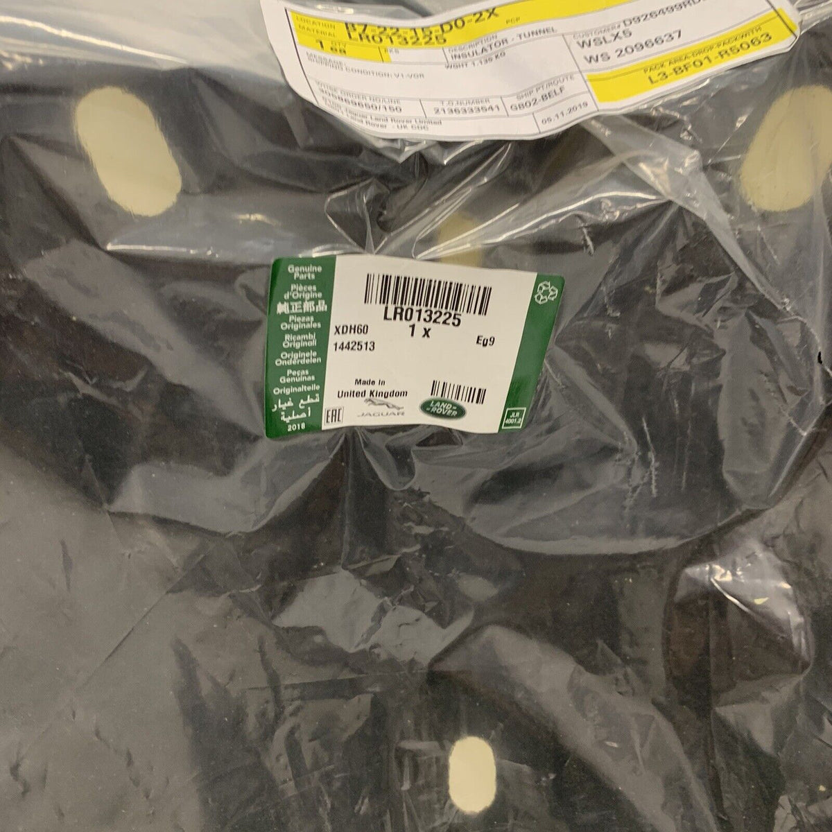 Genuine Land Rover Range Rover Discovery 4 10-16 Floor Insulator LR013 ...