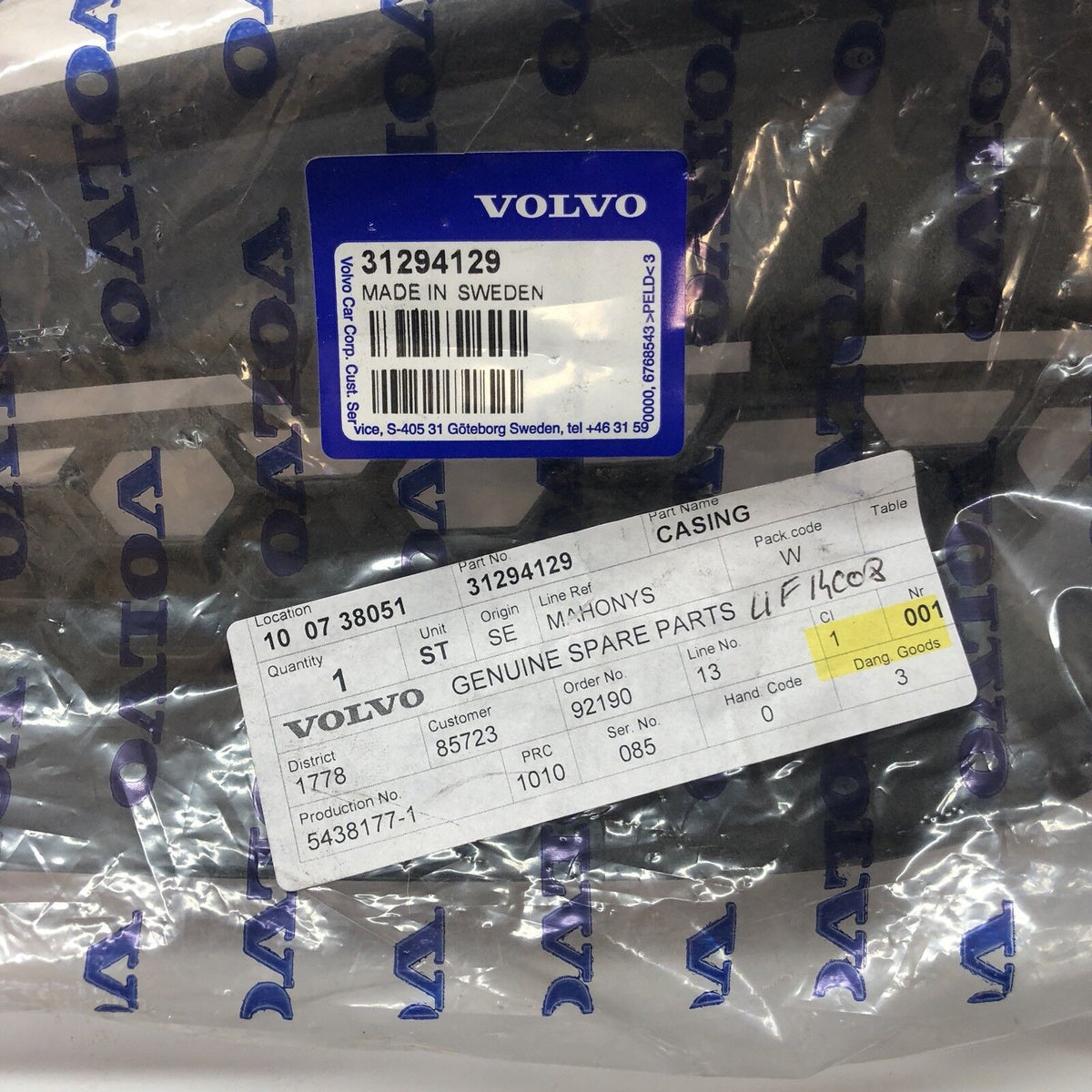 Genuine Volvo S60 V60 Bumper Cover Left Brand New 31294129 – Genuine ...