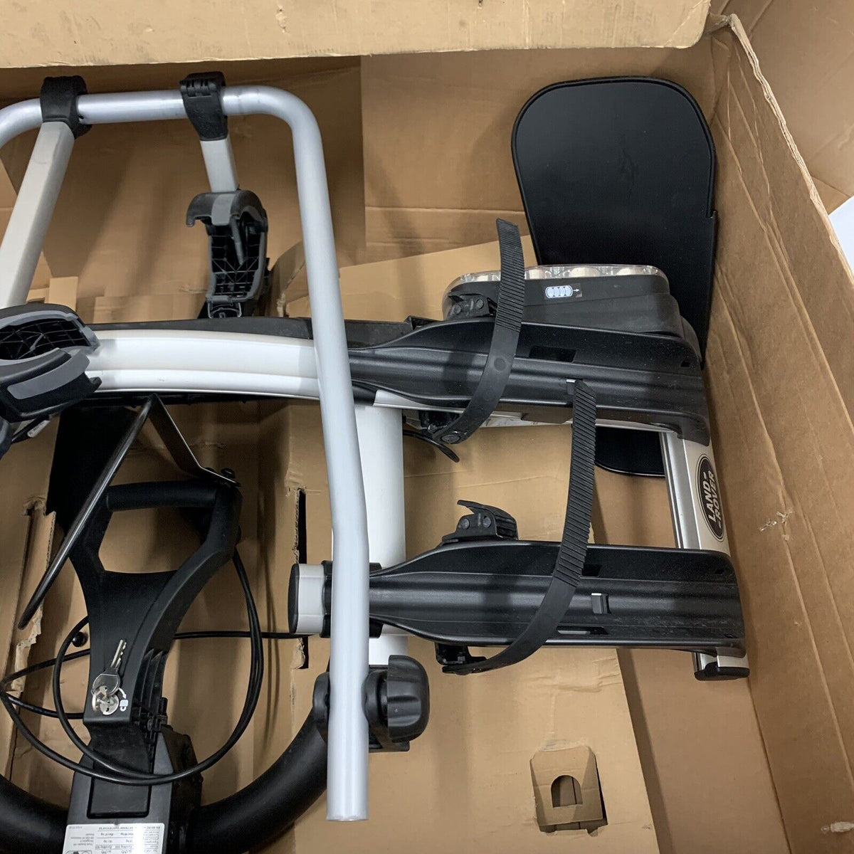 GENUINE RANGE ROVER/LAND ROVER TOW BAR MOUNTED 3 CYCLE CARRIER, vplyr0 ...