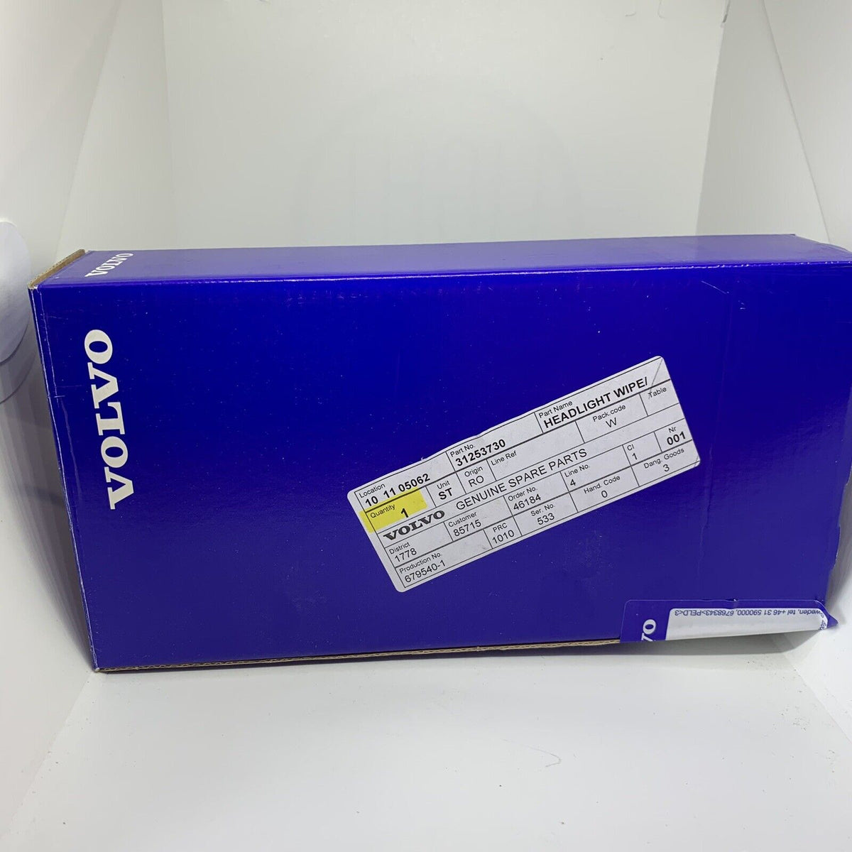 Volvo S40 V50 Headlightwasher jet holder & Bracket 31253730 NEW GENUIN ...