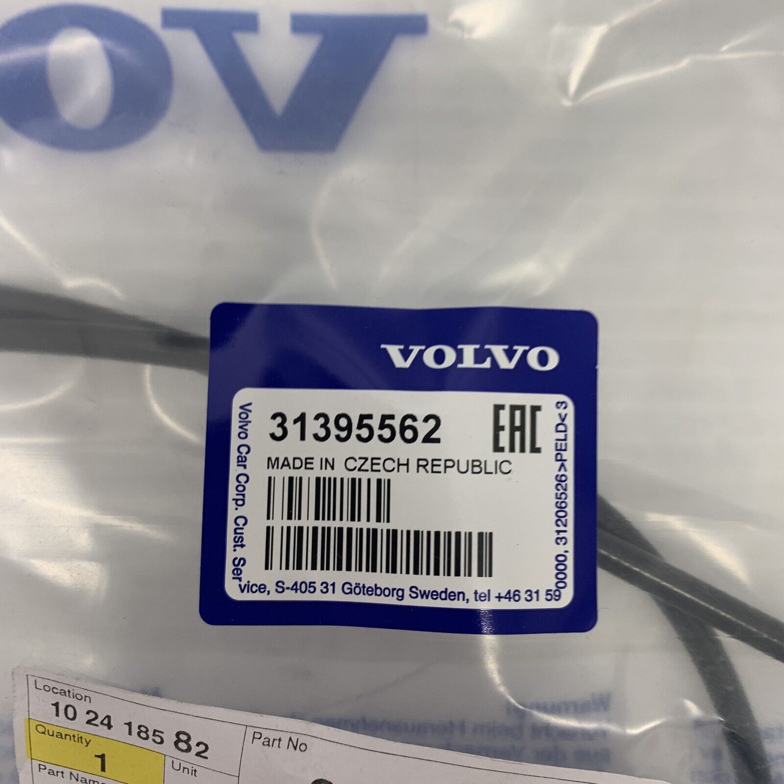 Genuine VOLVO V40 Engine Hood Front Wire Box 31395562 – Genuine Parts Ltd