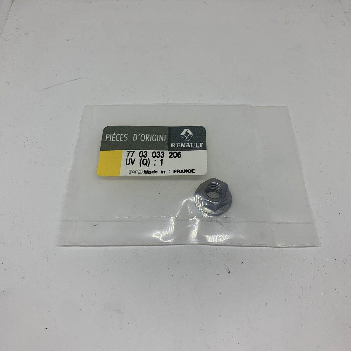 GENUINE RENAULT FRONT BUMPER LINING NUTS X1 / FLANGED HEX NUTS- 770303 ...