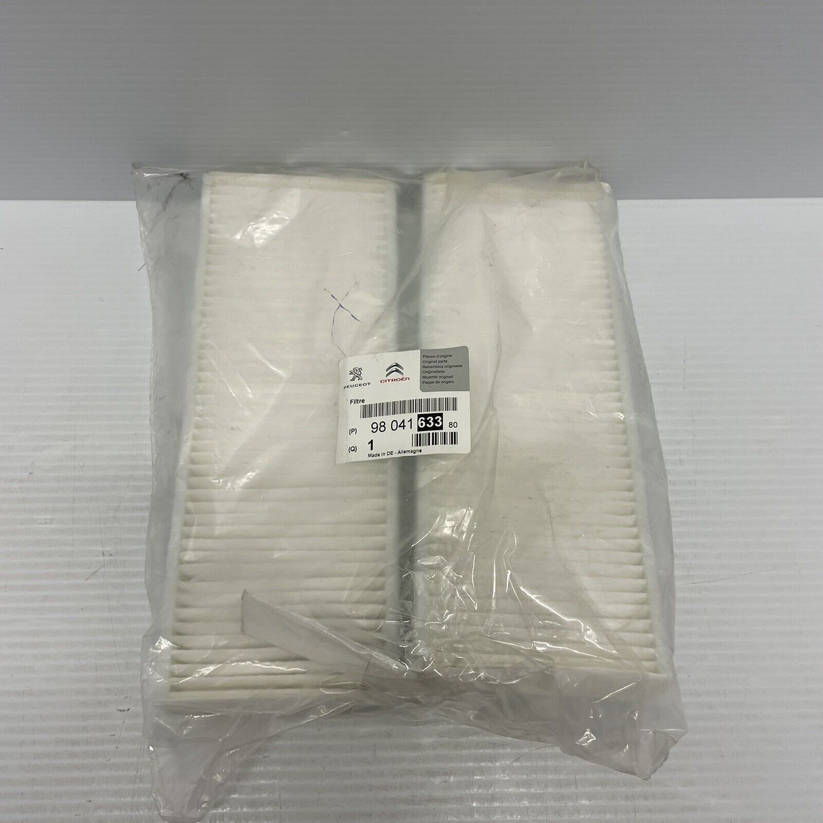 Genuine Peugeot 308 Pollen Filter 9804163380 – Genuine Parts Ltd