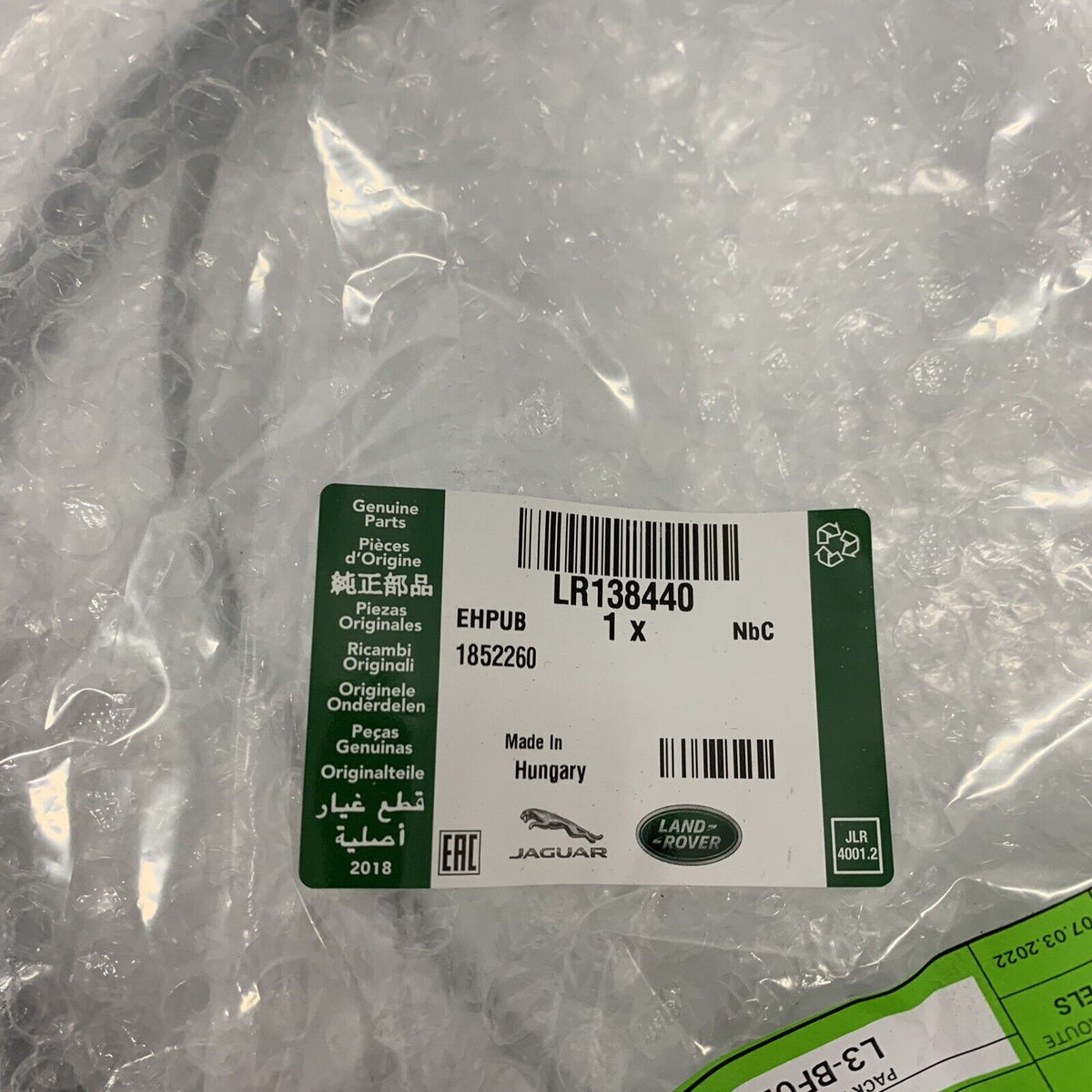 Genuine Land Rover Discovery Sport Bonnet Release Cable LR138440 NEW ...