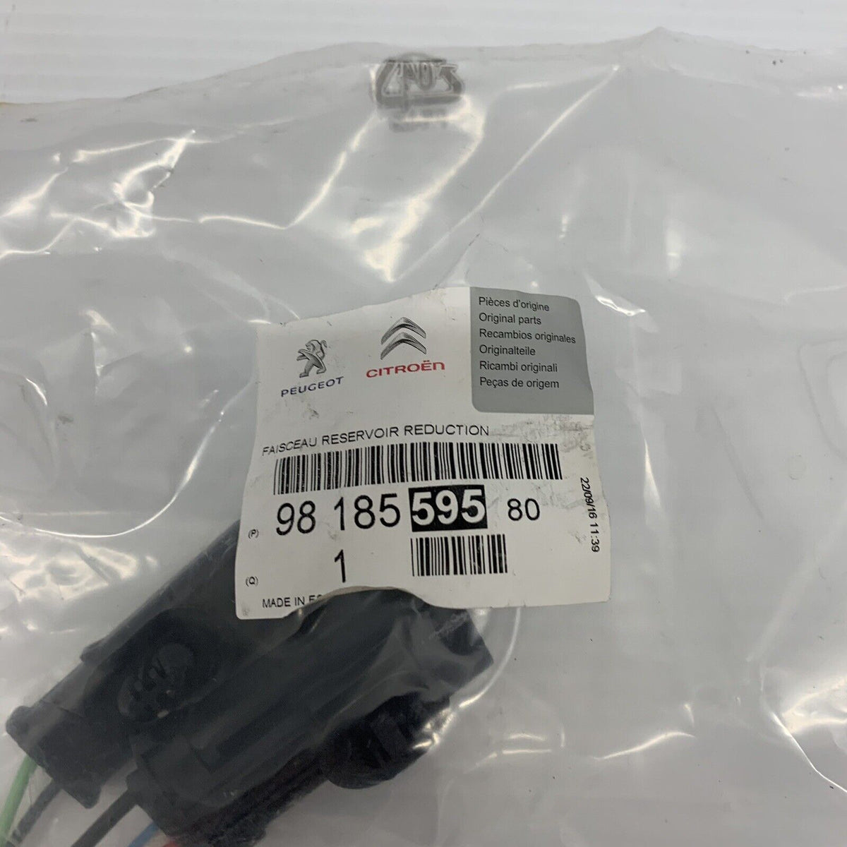 Genuine Citroen C4 C5 Adblue Reservoir Wiring Loom Harness 9818559580 ...