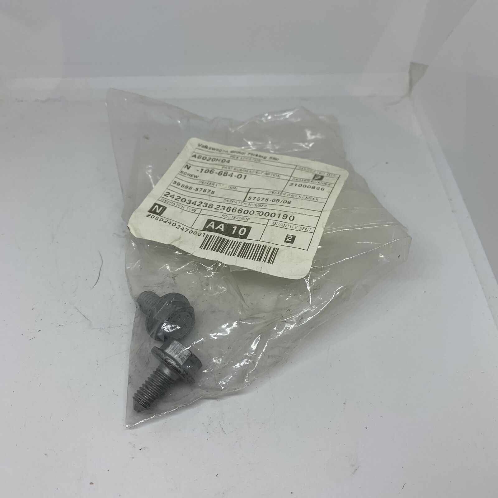 VW Bolt - N10668401, 10668401 **Genuine New VW OEM Part** – Genuine ...